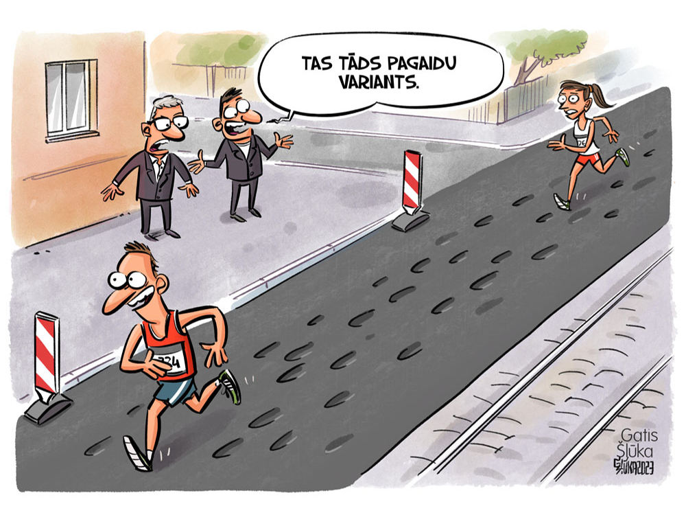 Zīmē Gatis Šļūka. Pagaidu variants